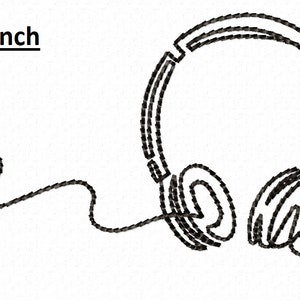 Headphones and Notes Machine Embroidery Design, This is Not a Real ...