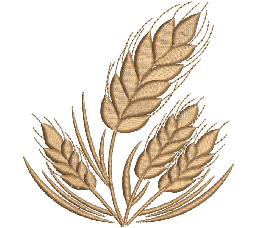 Spikelets Machine Embroidery Design, This is Not a Real Product, These ...