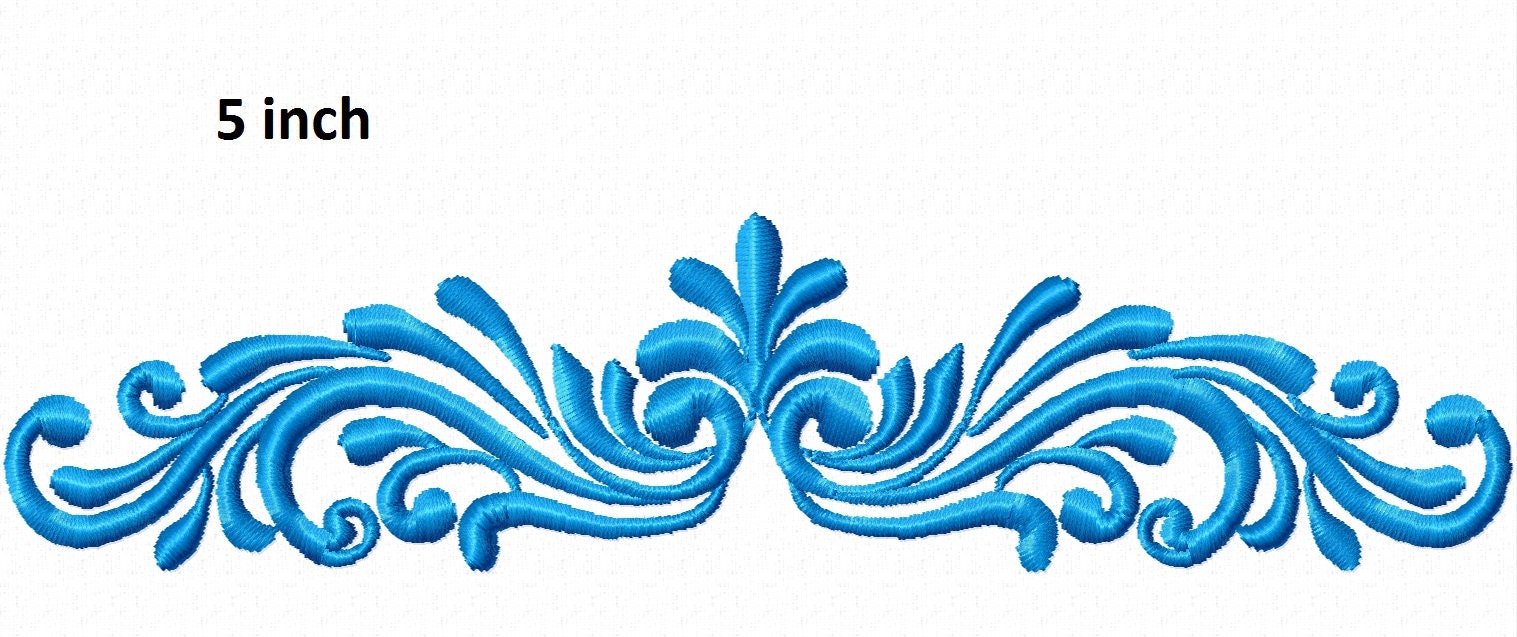 Border Pattern Machine Embroidery Design, This is Not a Real Product ...