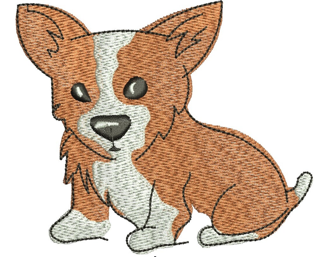 Welsh Corgi Dog Machine Embroidery Design (digital Files) - Etsy