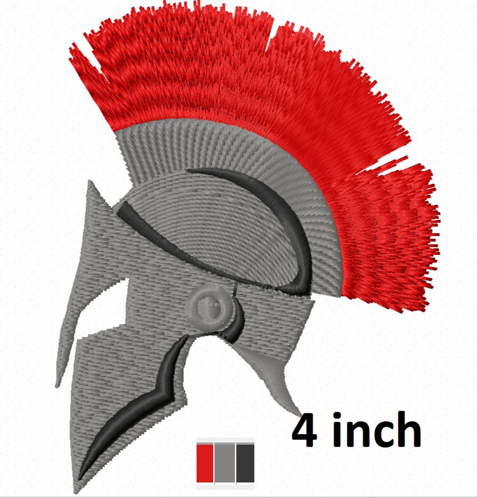 Antique Helmet Machine Embroidery Design, This is Not a Real Product ...