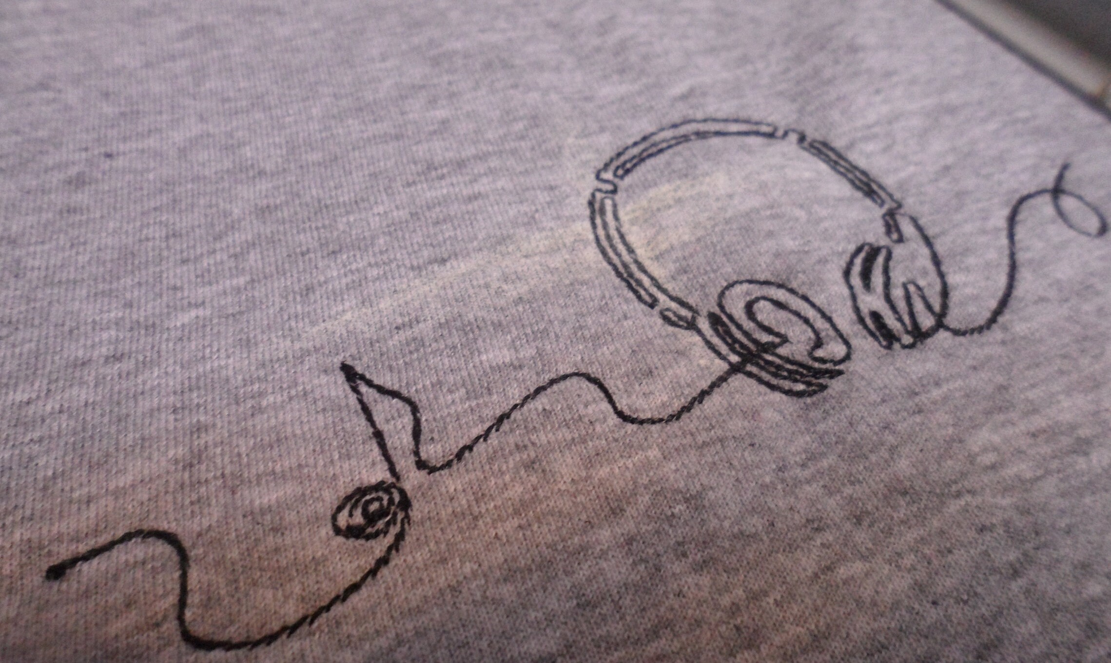 Headphones and Notes Machine Embroidery Design This is Not a - Etsy