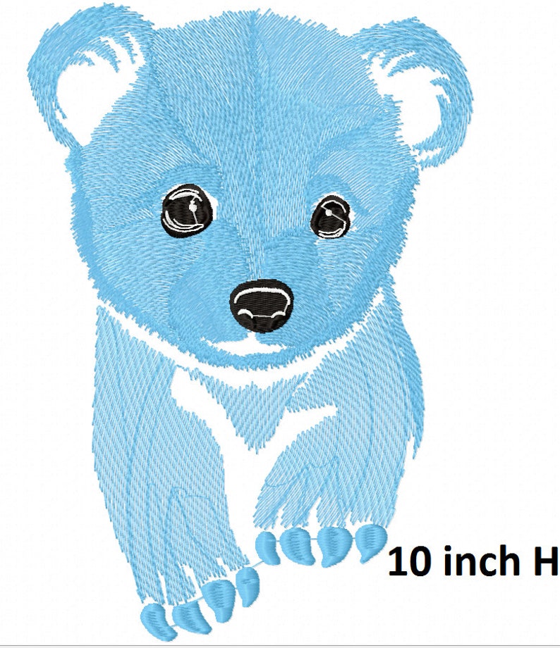 Bear - Recommended for Embroidery on Dark Fabric Machine Embroidery ...