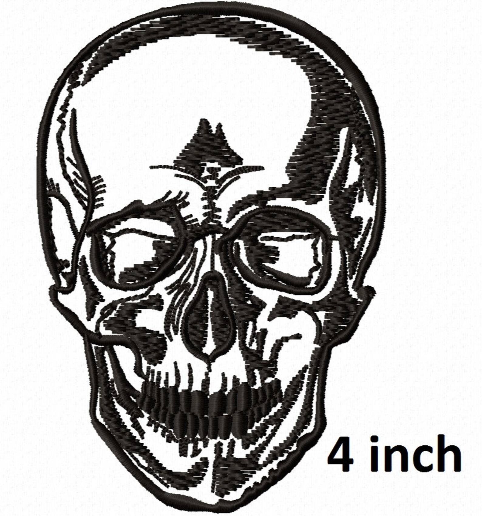 Scull Machine Embroidery Design, This is Not a Real Product, These Are ...
