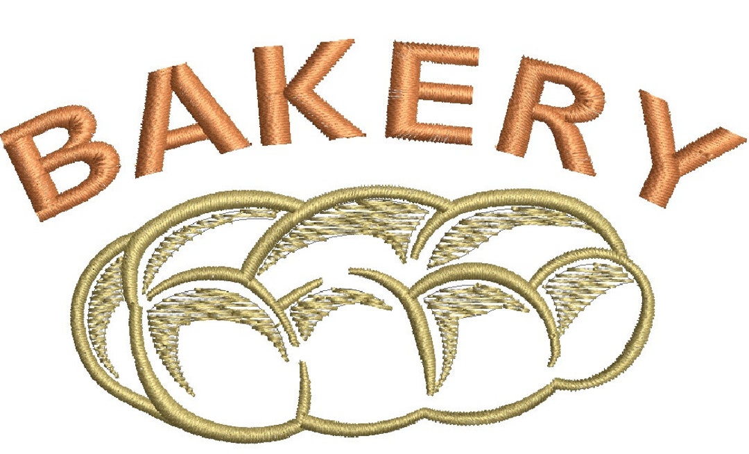 Bread Bakery Machine Embroidery Design, This is Not a Real Product ...