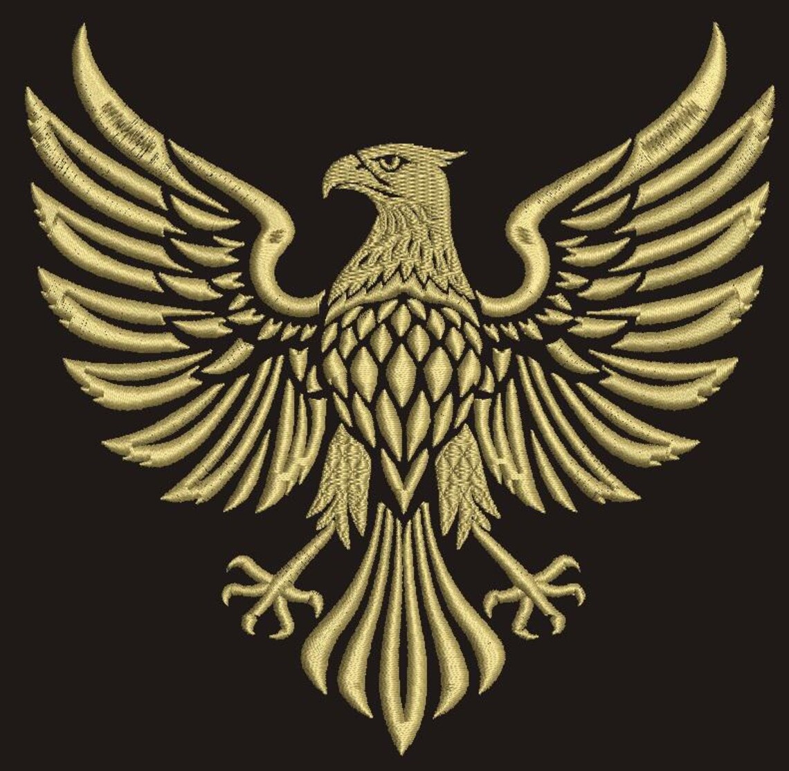 Eagle of the Roman Legion Heraldic Eagle Machine Embroidery Design ...