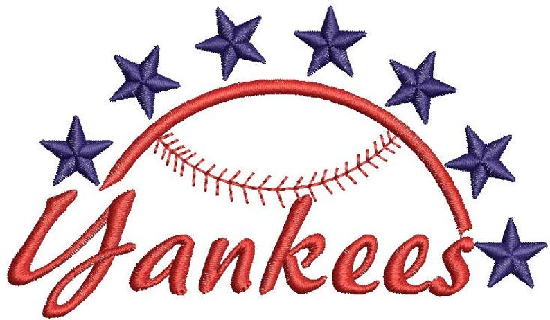 Yankees Machine Embroidery Design, This is Not a Real Product, These ...