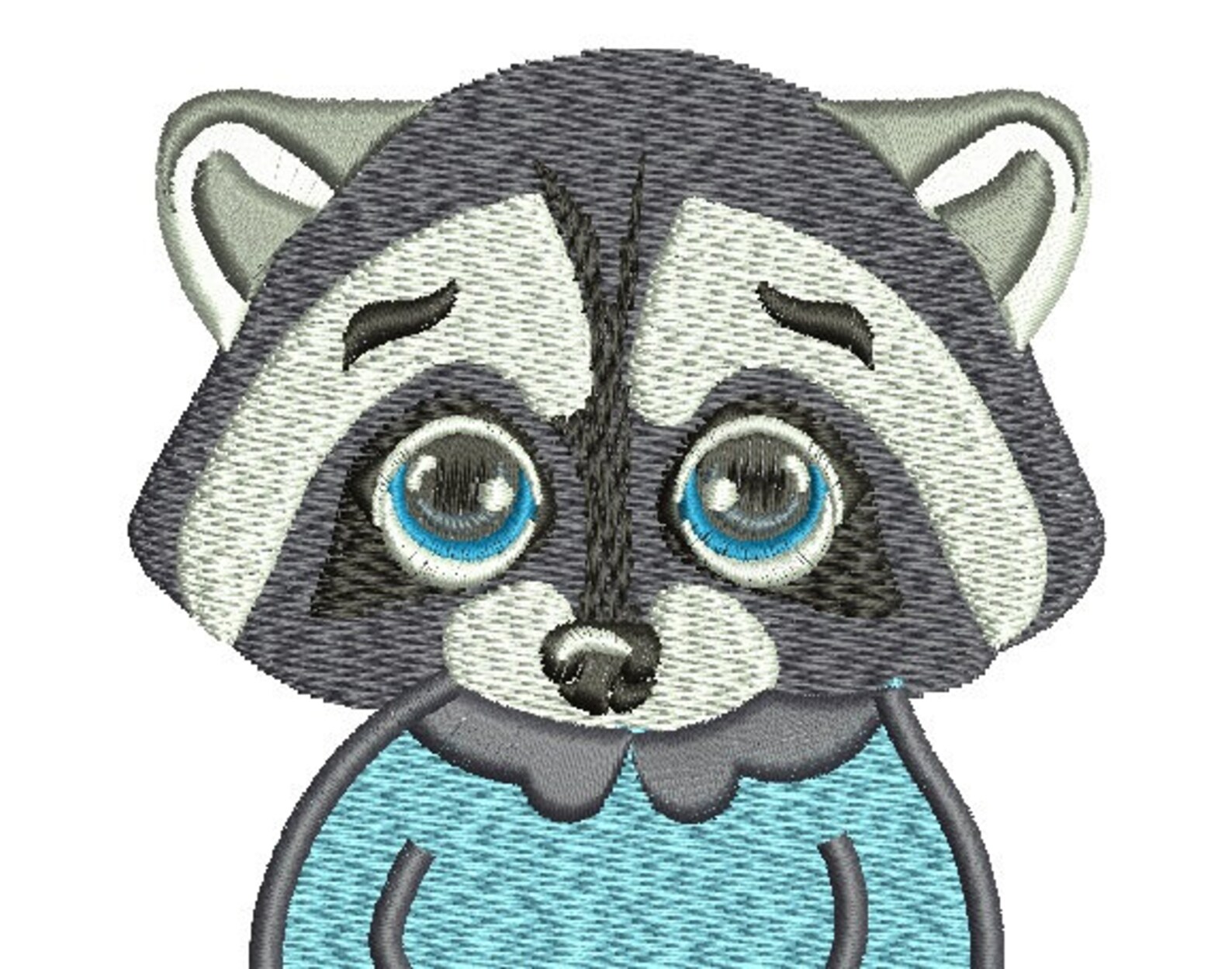 Cute Raccoon Machine Embroidery Design This is Not a Real - Etsy
