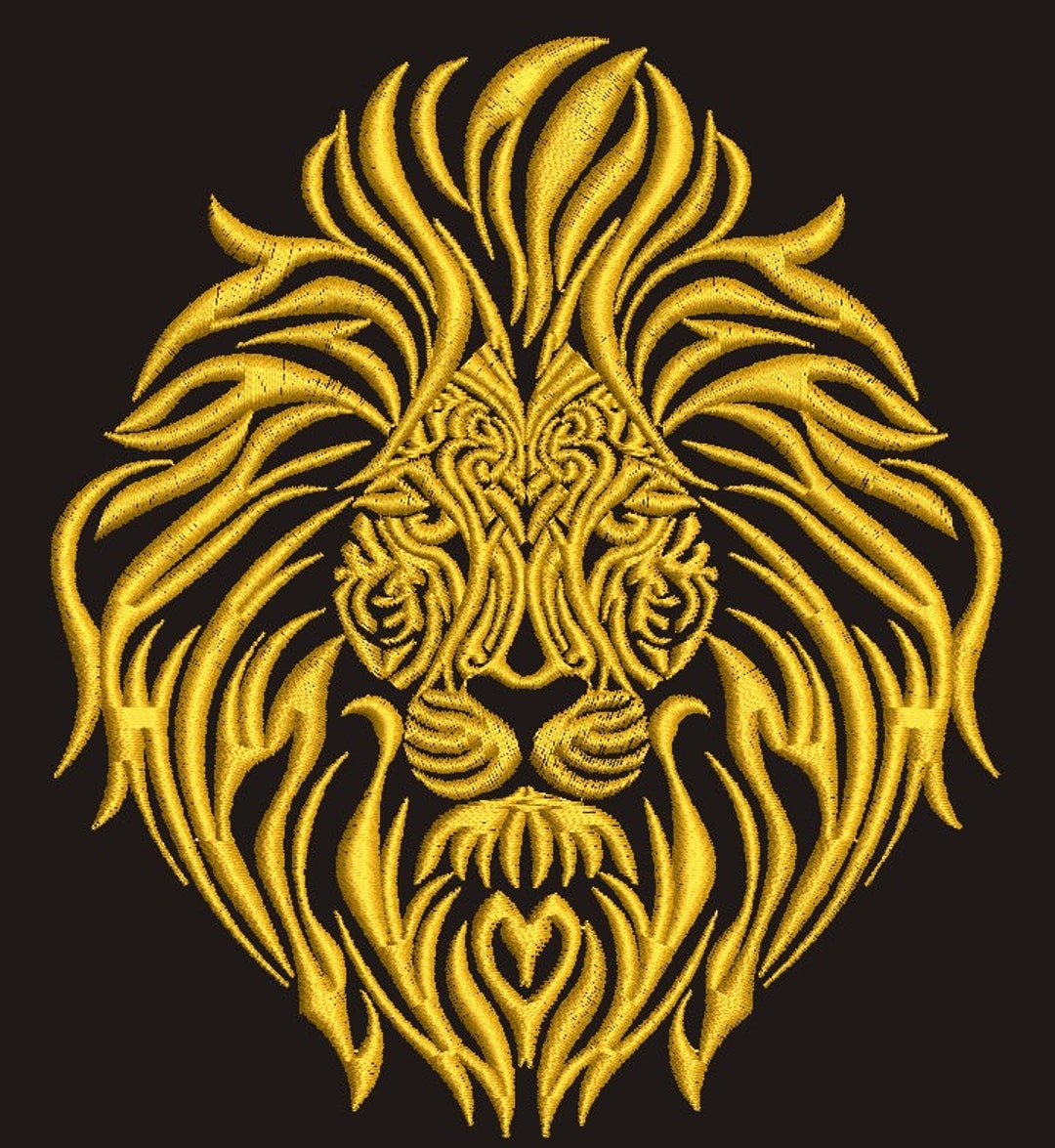 Lion Machine Embroidery Design , This is Not a Real Product, These Are ...