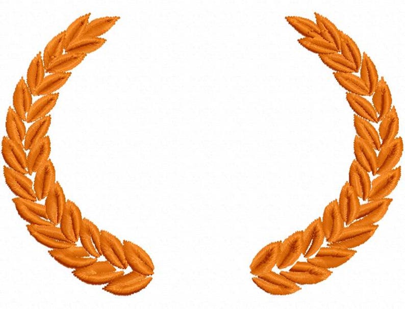 Laurel Wreath Machine Embroidery Design, This is Not a Real Product ...
