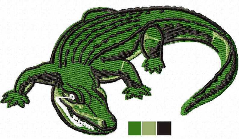 Crocodile Alligator Machine Embroidery Design This is Not a - Etsy