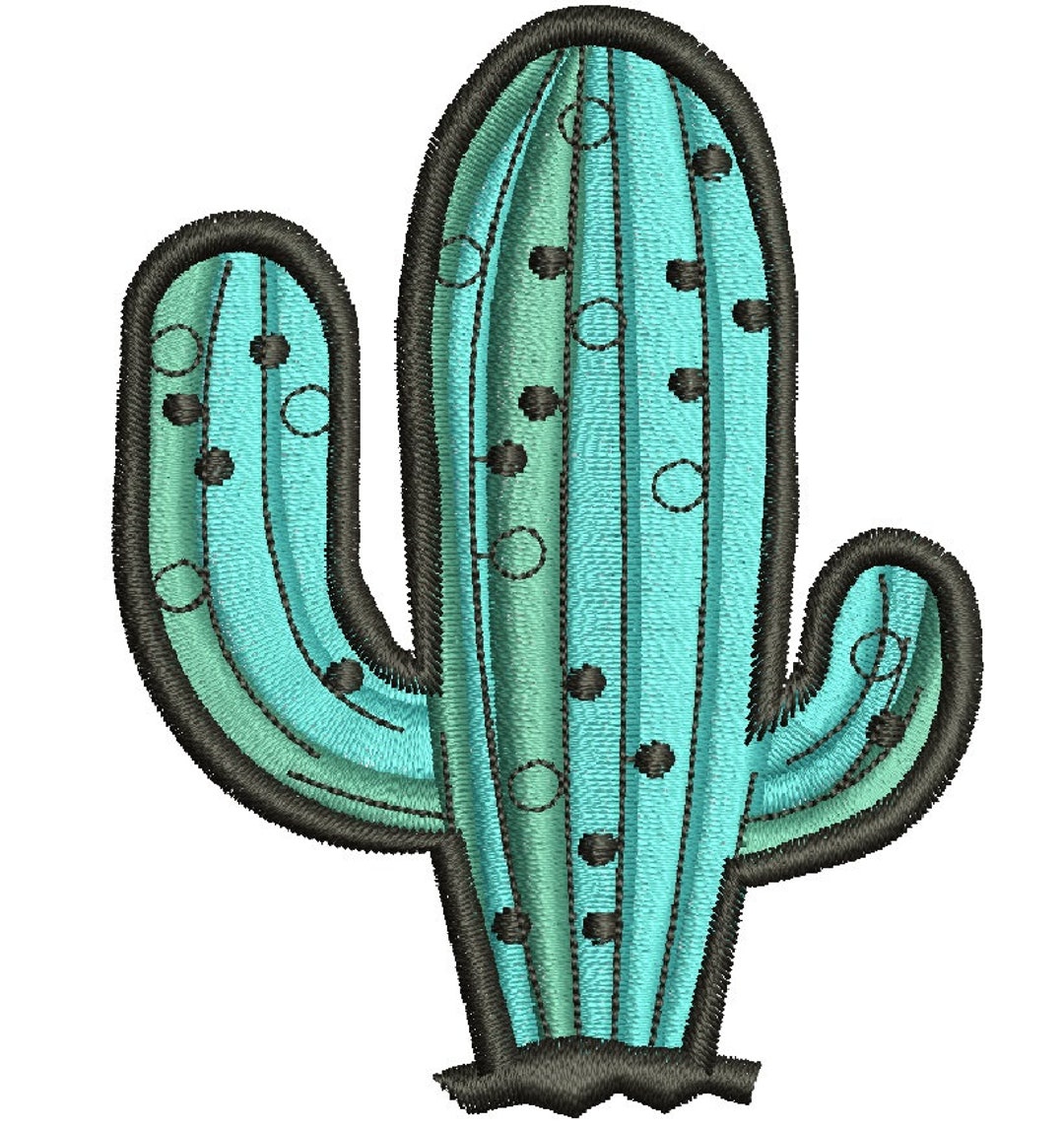 Cactus Machine Embroidery Design, This is Not a Real Product, These Are ...