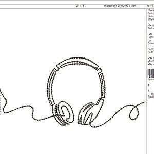 Headphones and Notes Machine Embroidery Design, This is Not a Real ...