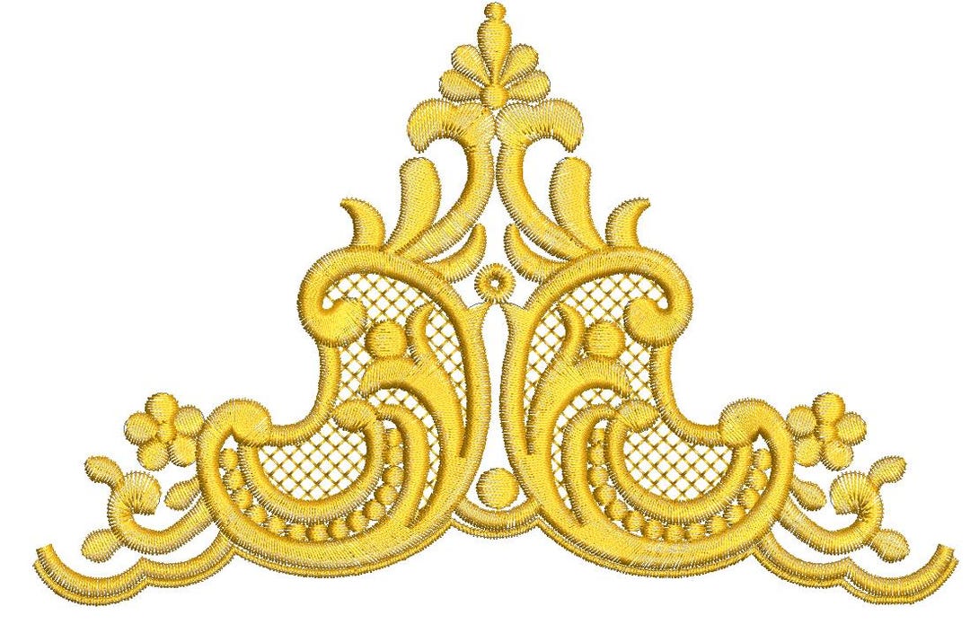 Floral Border Embroidery Design Festoon Pattern for Home Decor and ...