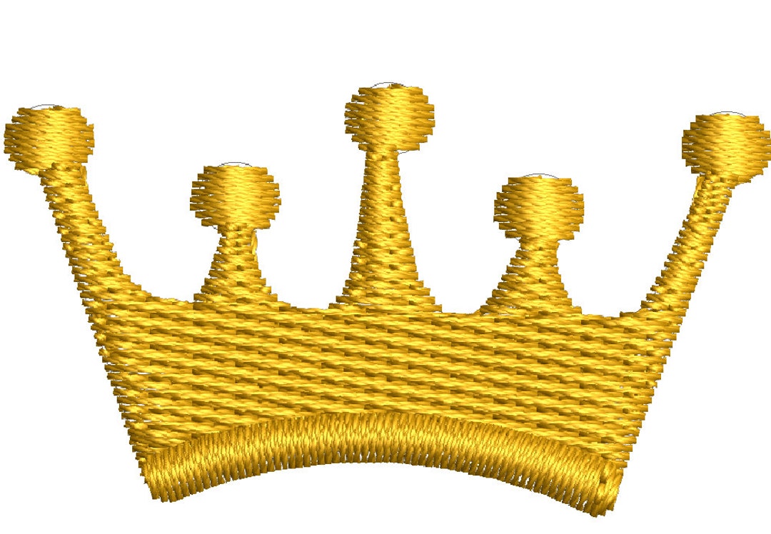 Mini Small Crown Machine Embroidery Design, This is Not a Real Product ...