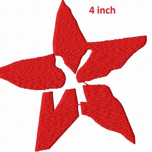 Star Machine Embroidery Design, This is Not a Real Product, These Are ...
