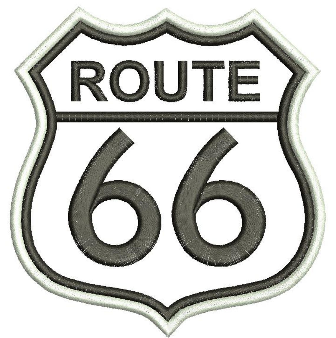 Route 66 Machine Embroidery Design, This is Not a Real Product, These ...