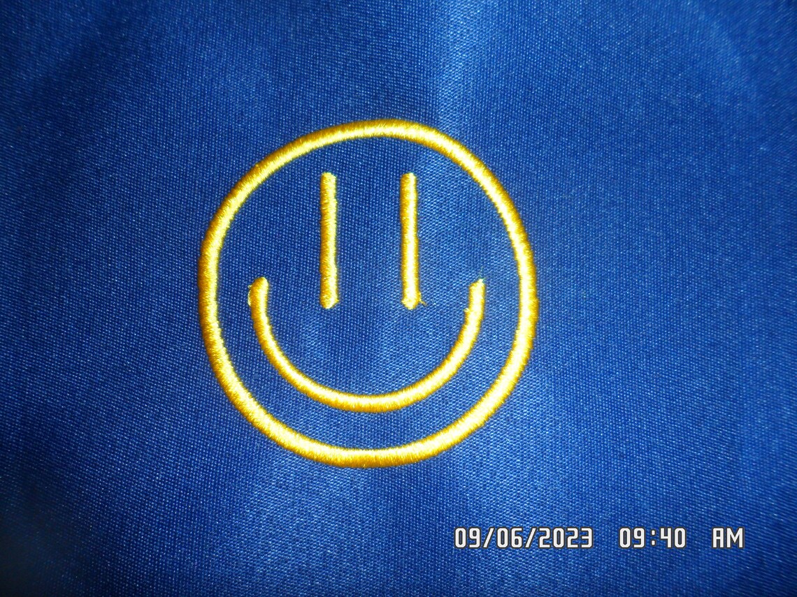 Smile Machine Embroidery Design, This is Not a Real Product, These Are ...