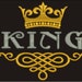 King Gift Machine Embroidery Design - This is Not a Real Product - Etsy
