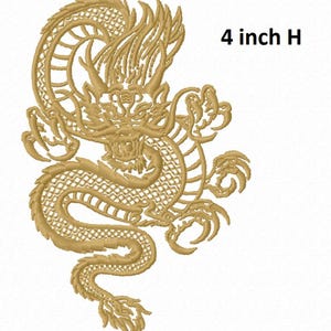 Oriental Dragon Eastern Dragon, Large Sizes Machine Embroidery Design ...