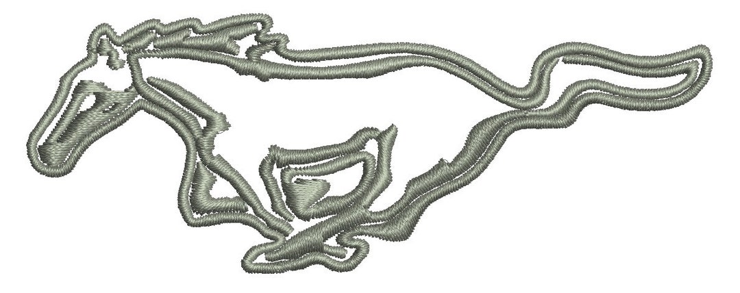 Mustang Horse Machine Embroidery Design, This is Not a Real Product ...