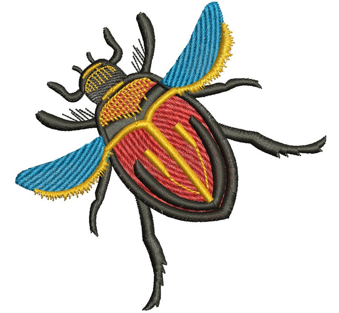 Beetle Bug Machine Embroidery Design, This is Not a Real Product, These ...