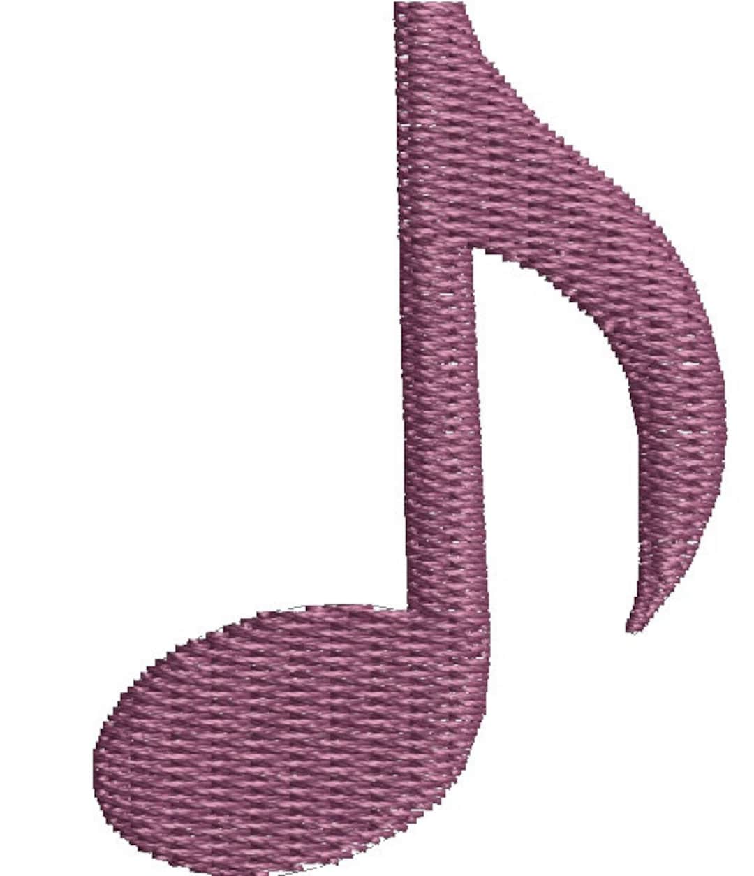 Music Note Machine Embroidery Design, This is Not a Real Product, These ...