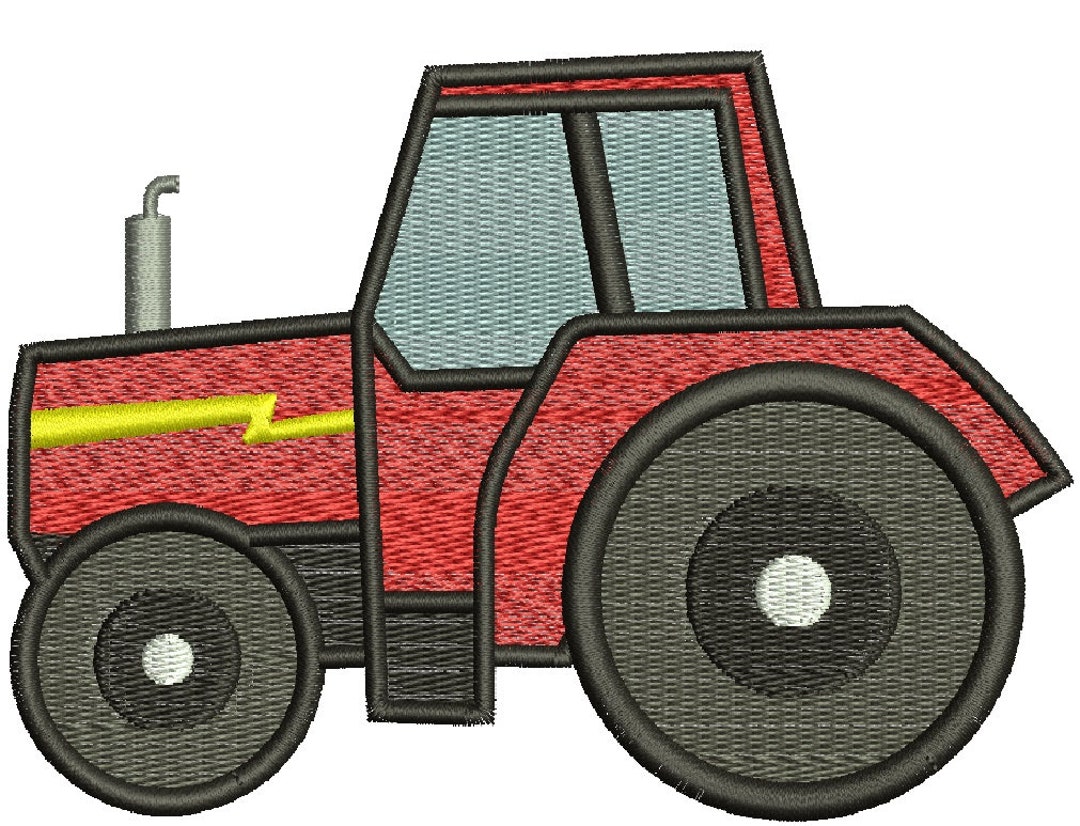 Tractor Machine Embroidery Design, This is Not a Real Product, These ...