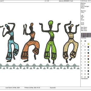 Dancers Ballet Dancers Machine Embroidery Design, This is Not a Real ...