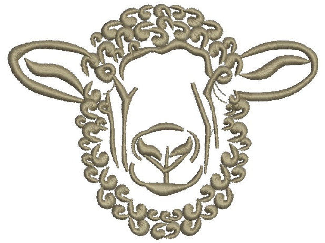 Sheep Machine Embroidery Design, This is Not a Real Product, These Are ...
