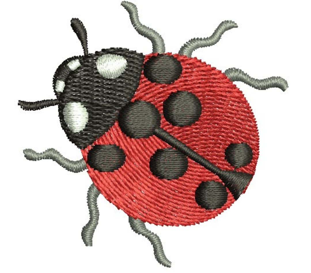 Ladybug Machine Embroidery Design, This is Not a Real Product, These ...