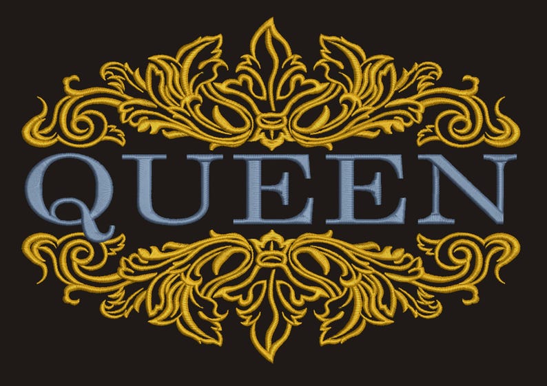 Queen Crown. Machine Embroidery Design, Instant Download - Etsy