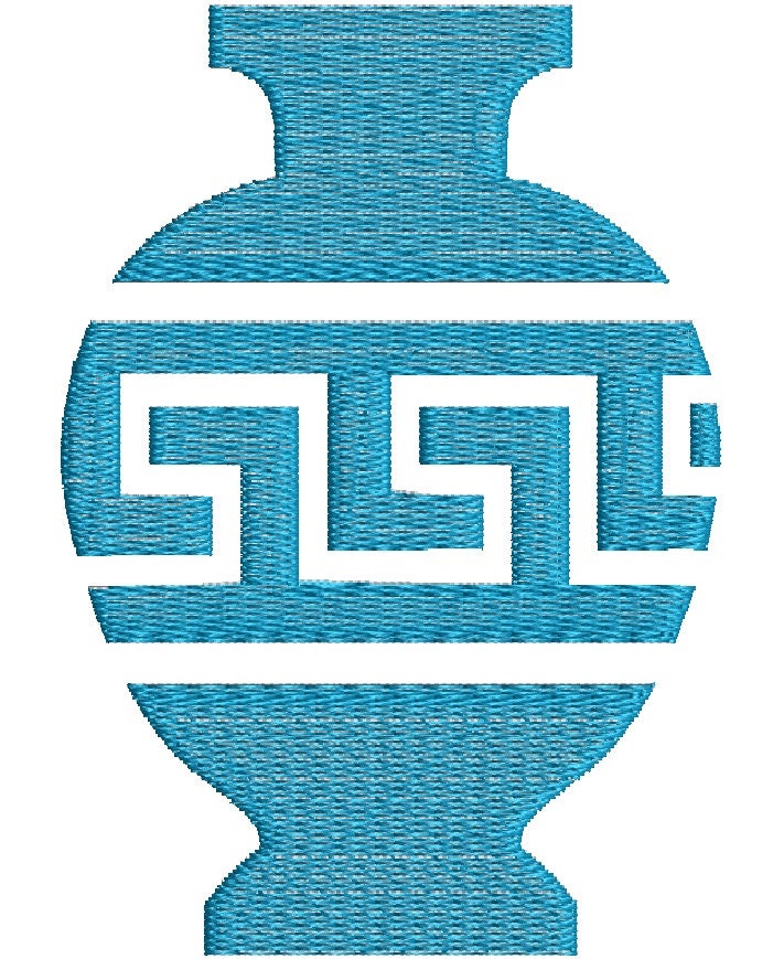 Amphora Greek Vase Machine Embroidery Design This is Not a - Etsy