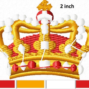 Mini Small Crown Machine Embroidery Design, This is Not a Real Product ...