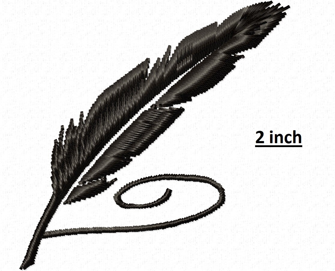 Feather Machine Embroidery Design, This is Not a Real Product, These ...