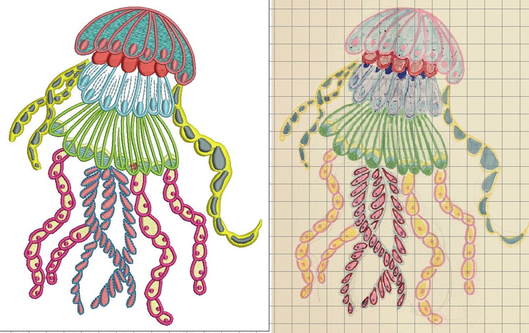 Custom Digitizing of Your Sketch/a Photo Into a Design for Machine ...