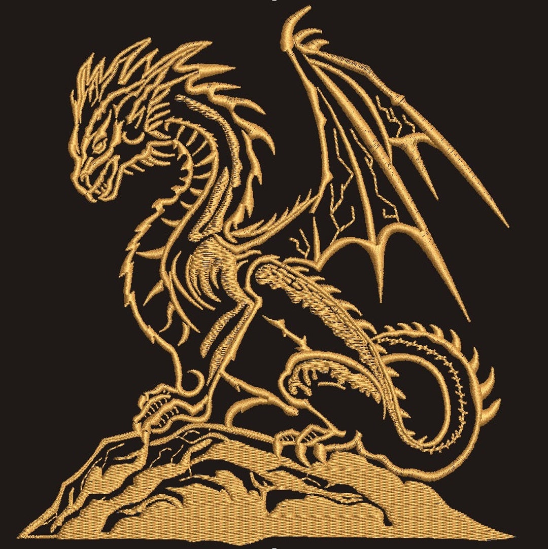 Dragon Machine Embroidery Design, This is Not a Real Product, These Are ...