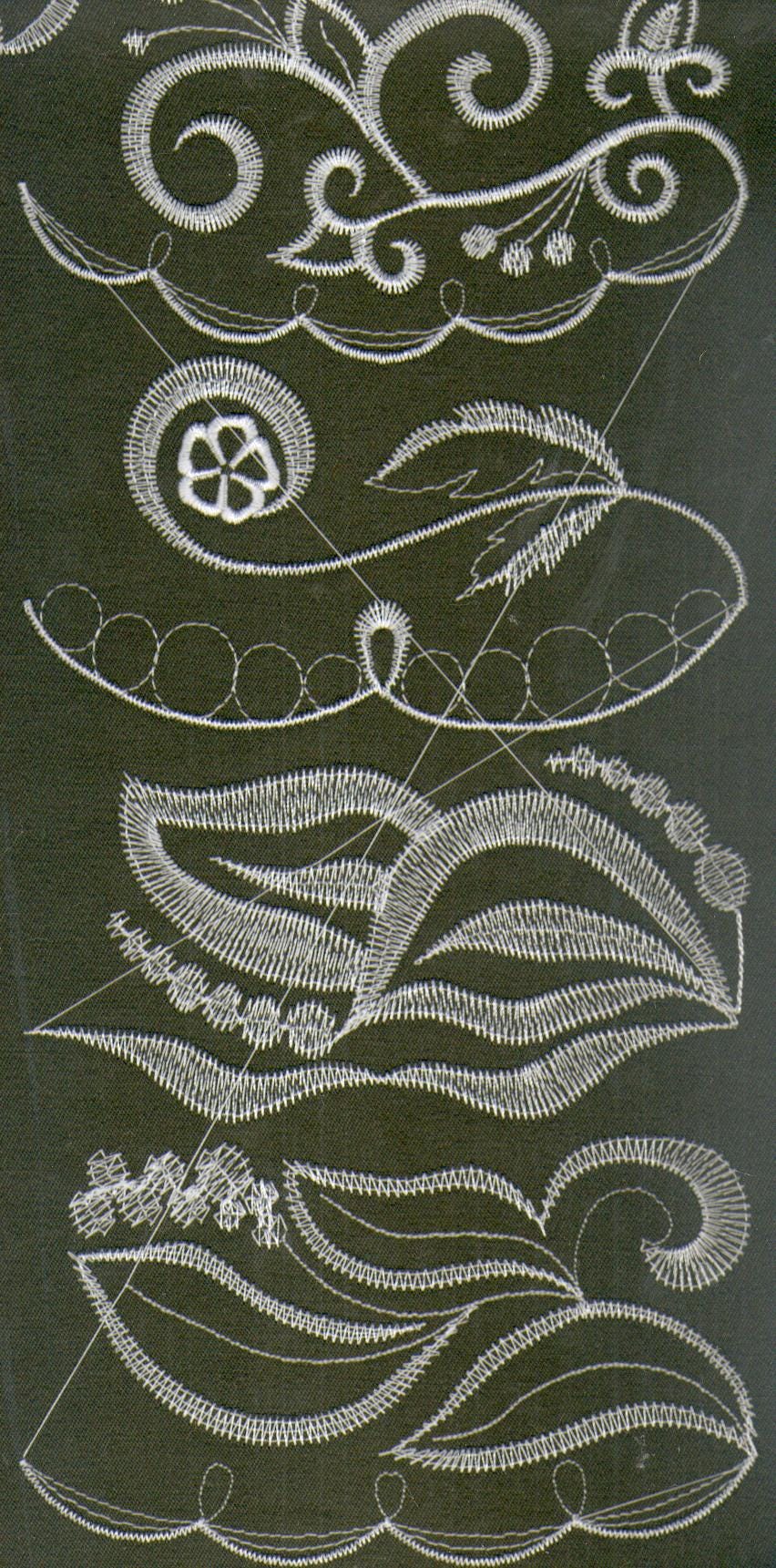 Set of 9 Designs Festoons, , Borders,tested Machine Embroidery Design ...
