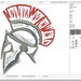 Greek Helmet Machine Embroidery Design, This is Not a Real Product ...