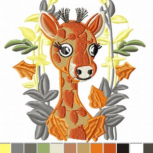 Giraffe Machine Embroidery Design, This is Not a Real Product, These ...