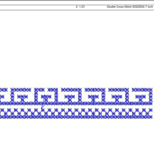 Double Cross-stitch Greek Border Machine Embroidery Design, This is Not ...