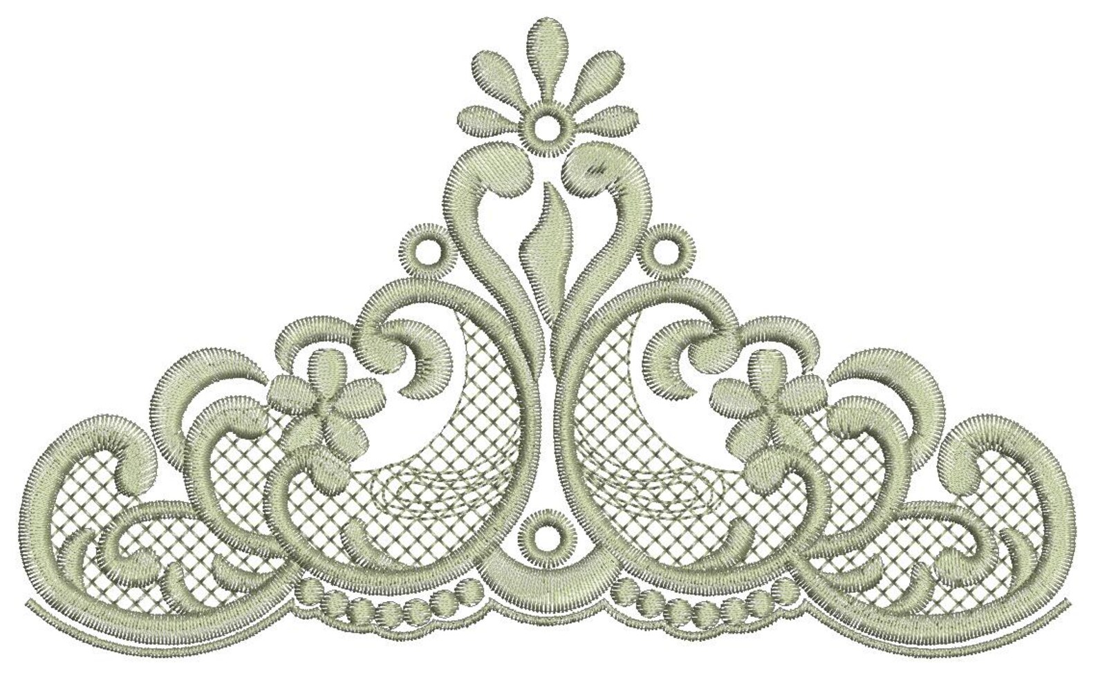 Elegant Corner Pattern Machine Embroidery Design, This is Not a Real ...