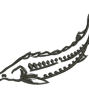 Sturgeon Machine Embroidery Design Instant Download, This is Not a Real ...