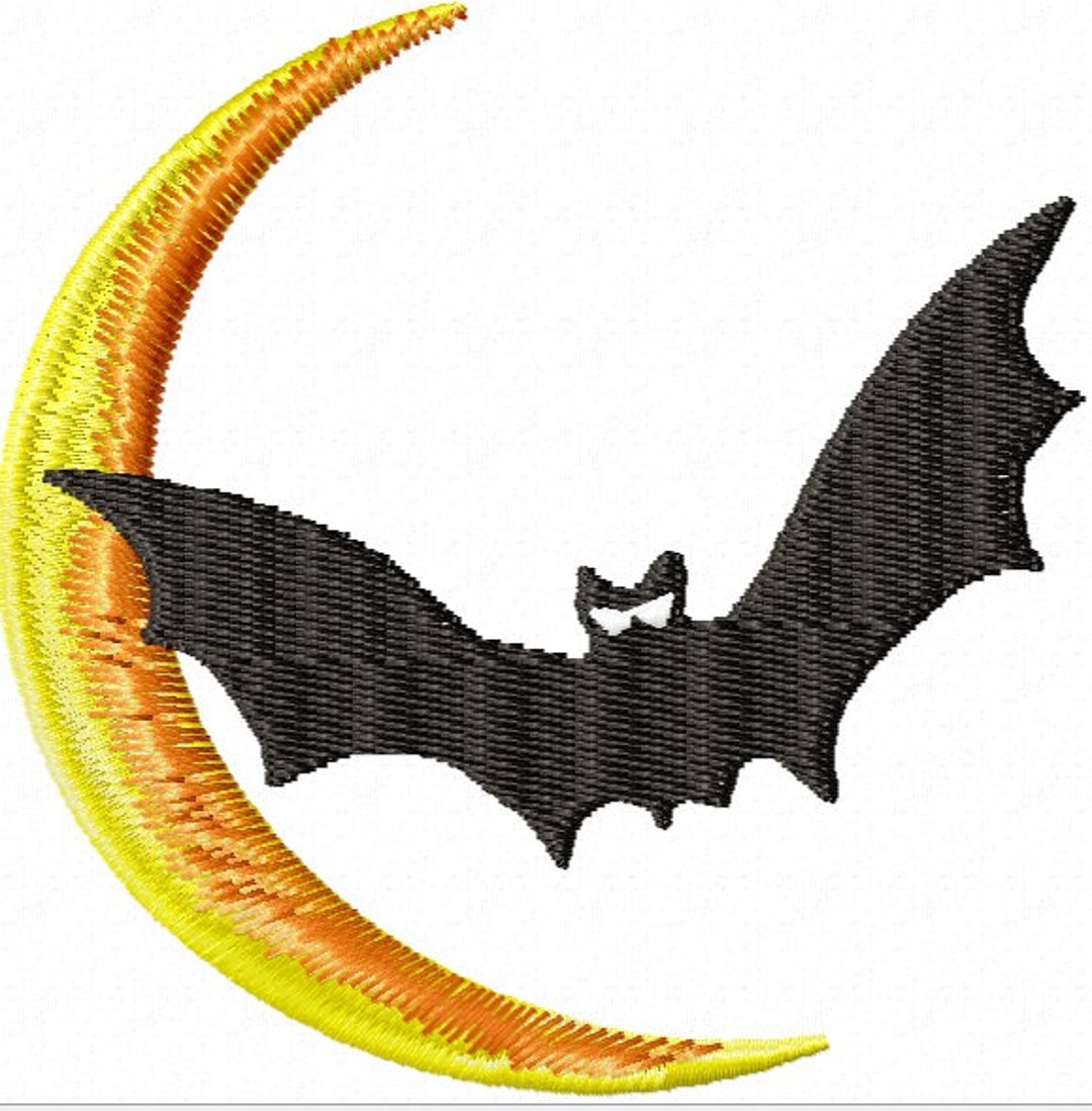 Bat Halloween Machine Embroidery Design, This is Not a Real Product ...