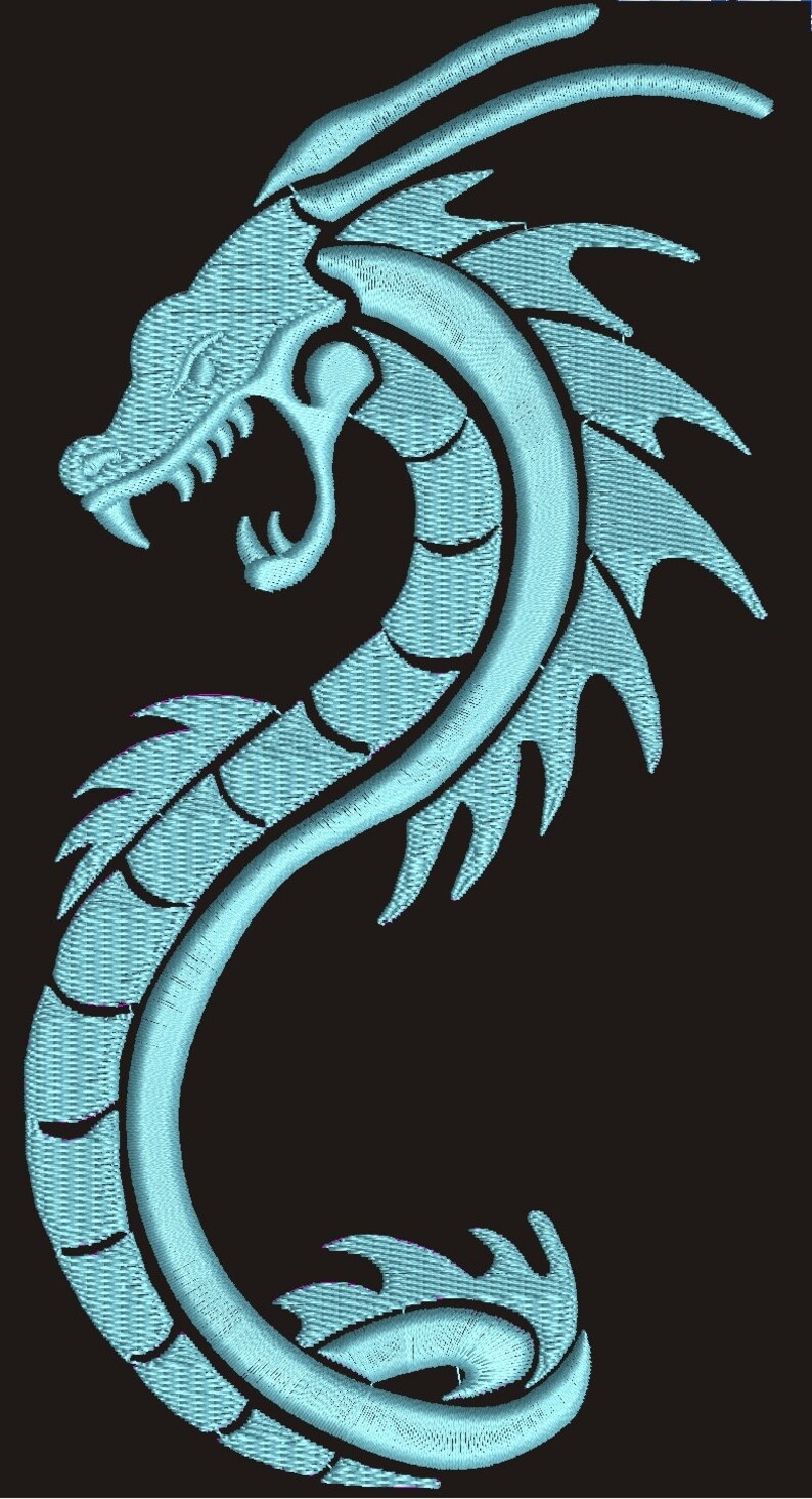 Chinese Dragon Machine Embroidery Design (digital Download) - Etsy