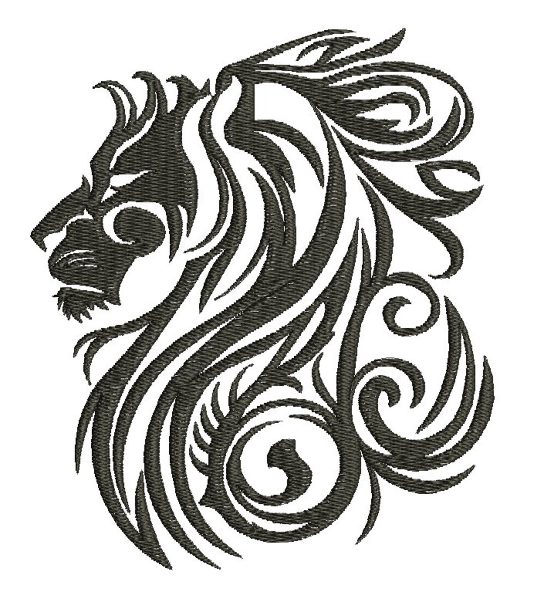 Lion Machine Embroidery Design 3 Sizes, This is Not a Real Product ...