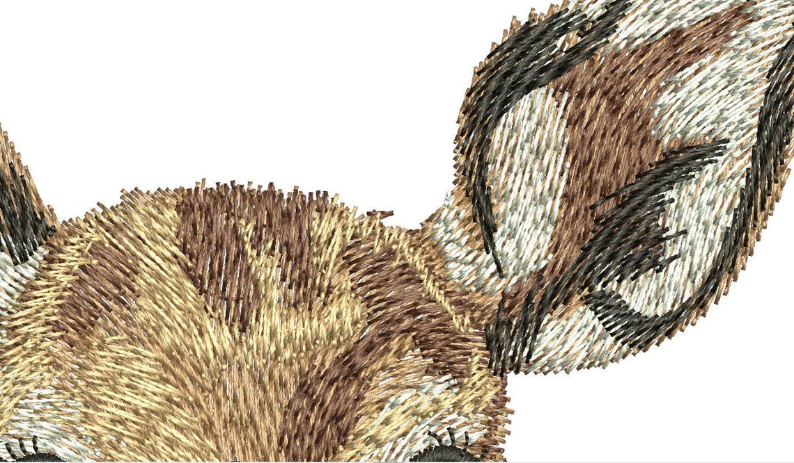 Fawn Deer Machine Embroidery Design, This is Not a Real Product, These ...