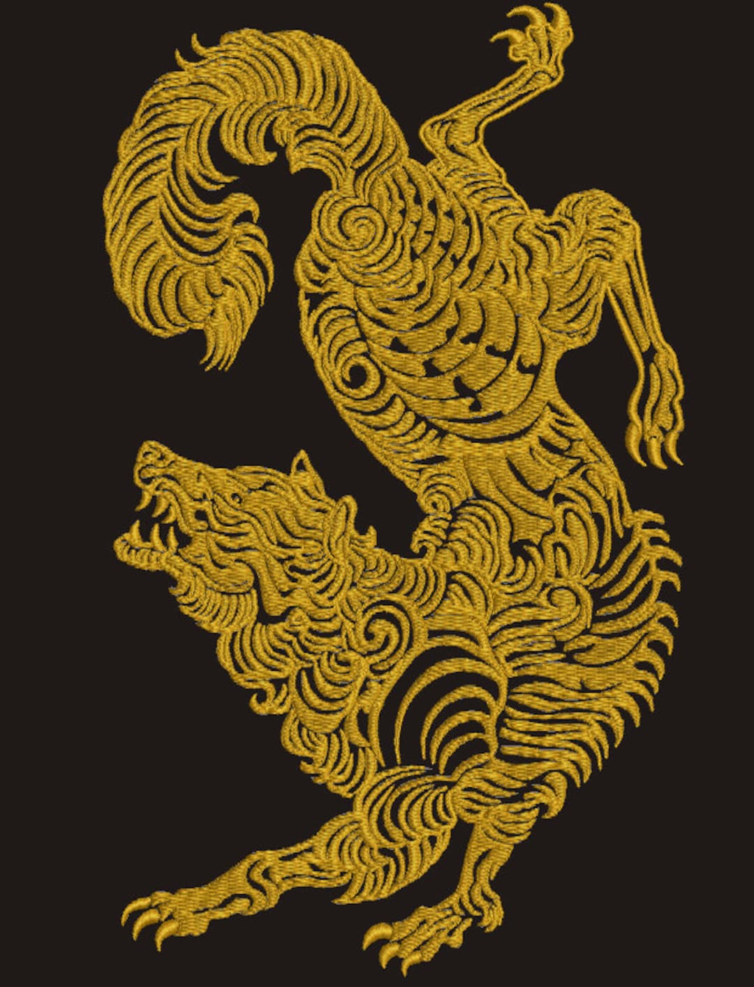 Wolf Machine Embroidery Design, Medieval Aesthetics, This is Not a Real ...