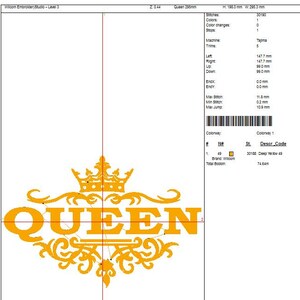 Queen Crown Machine Embroidery Design Instantly Download, This is Not a ...