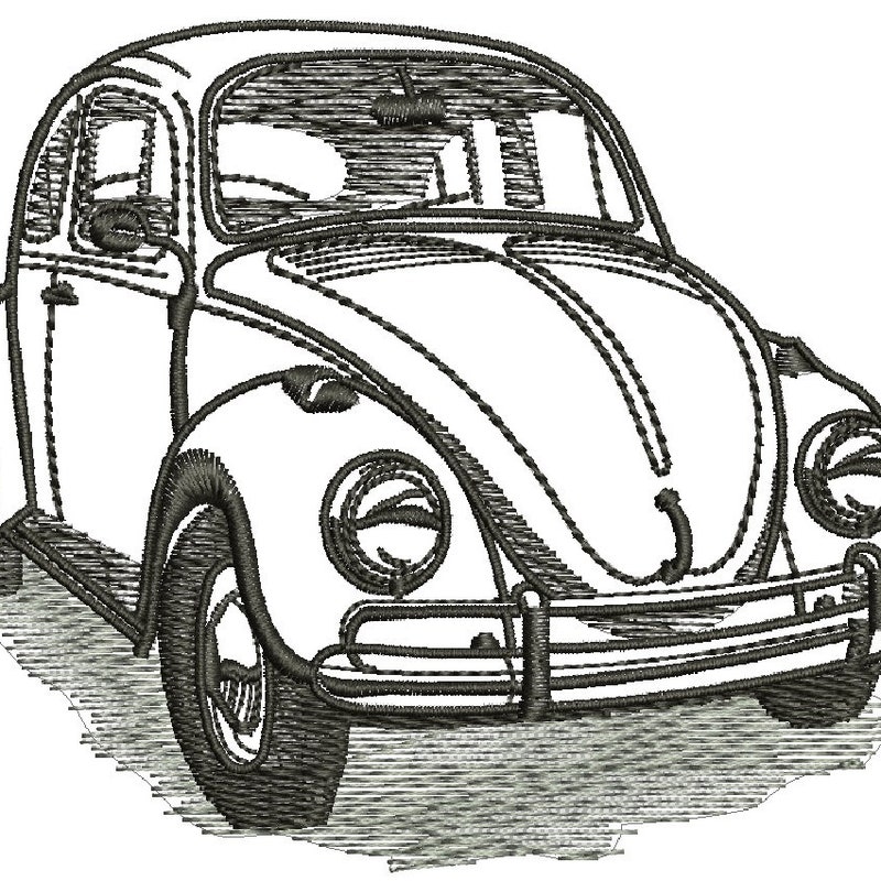 Vw Beetle Embroidery - Etsy